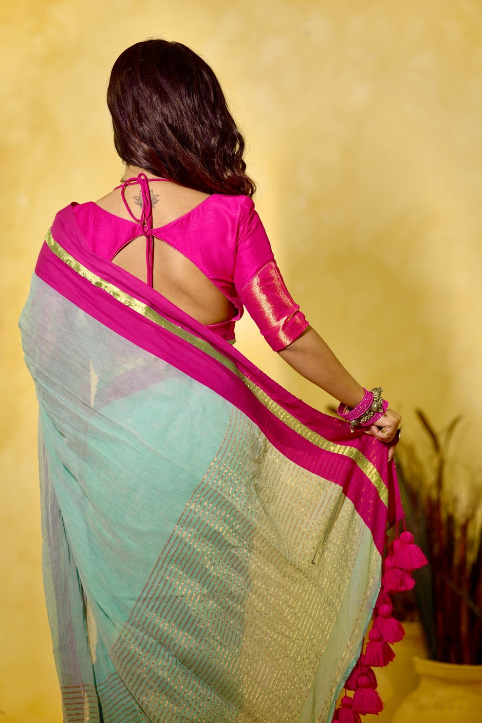 Blue Rang Saree – Eternity by Sakshi