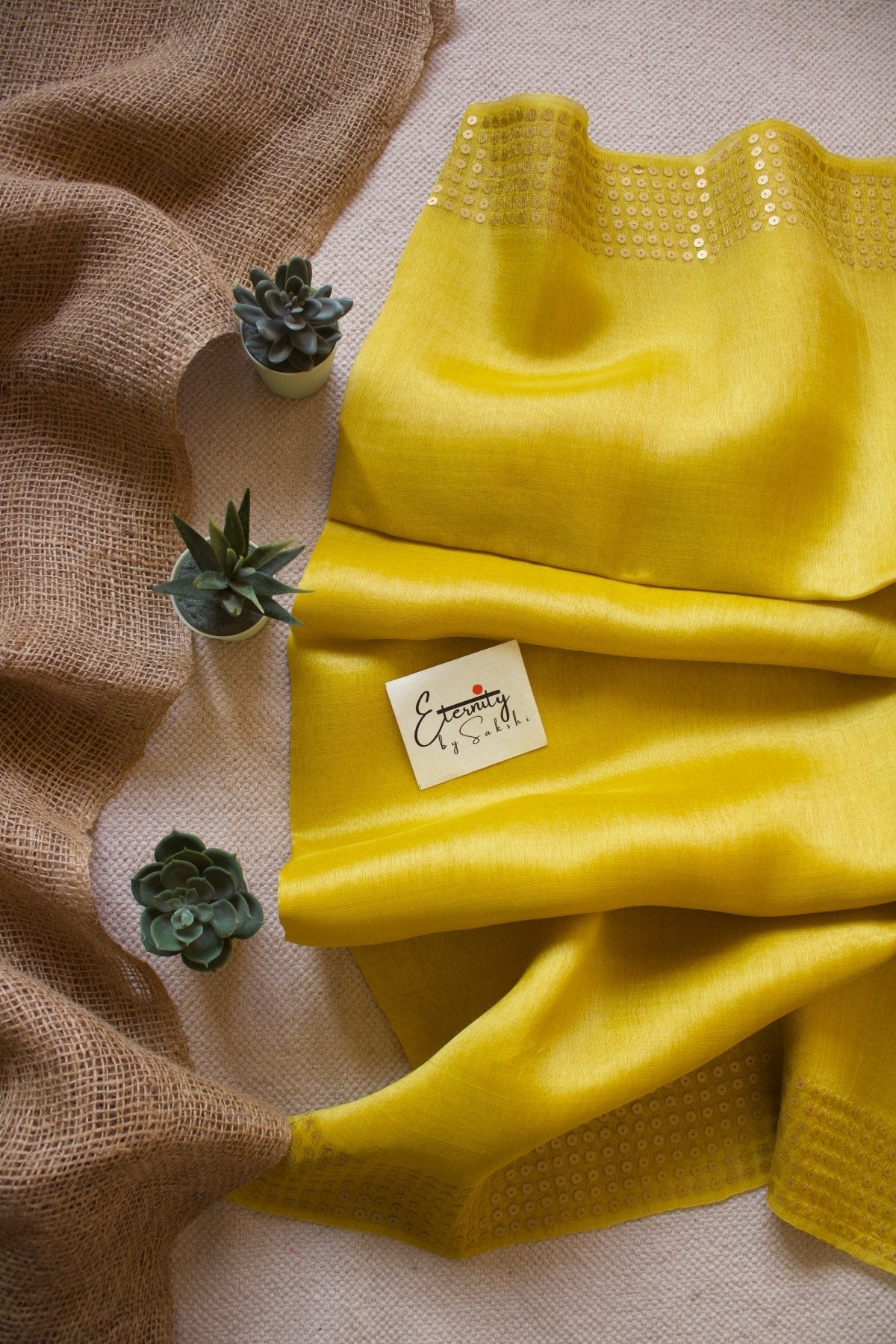 Yellow Sundari Saree – Eternity by Sakshi